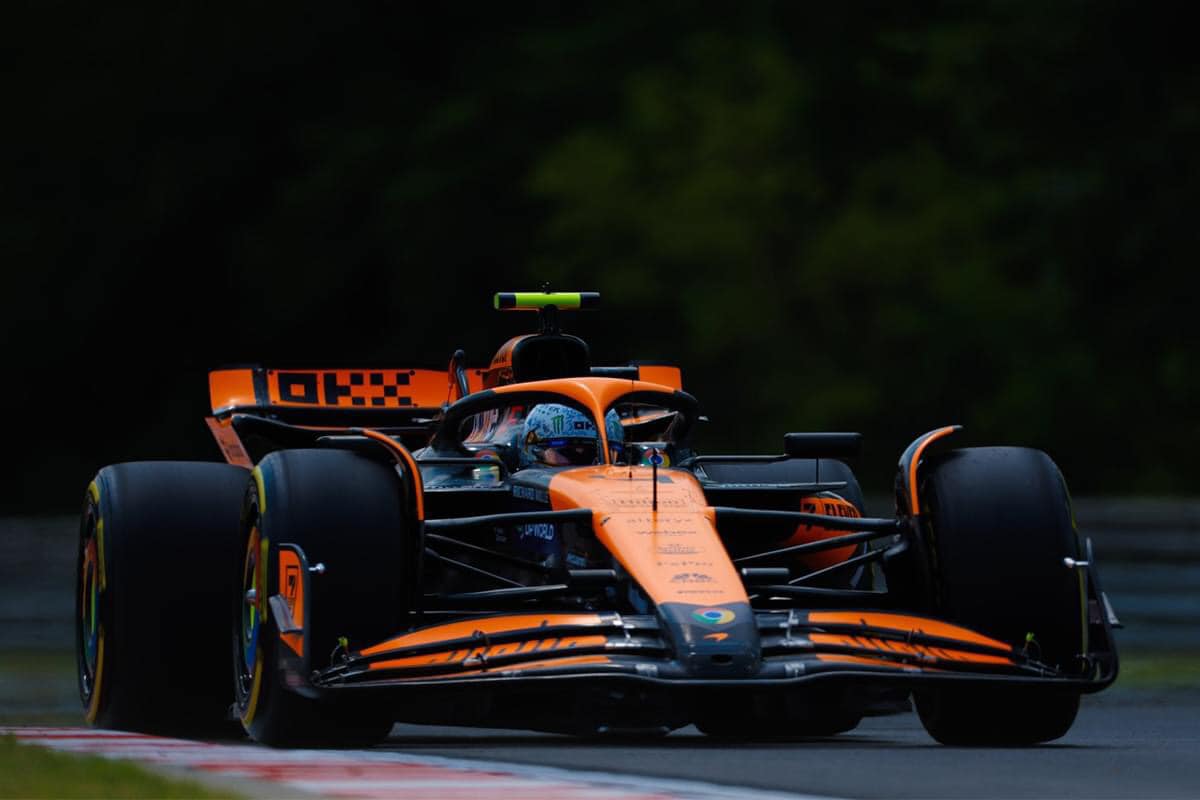 f1: Manda LANDON NORRIS en FP2 de Hungría en Budapest - CIRCUITO 21